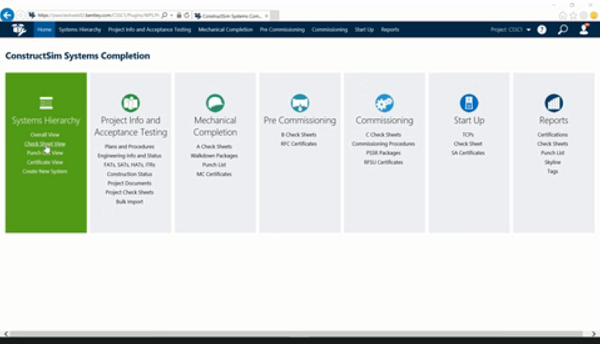 ConstructSim Systems Completion